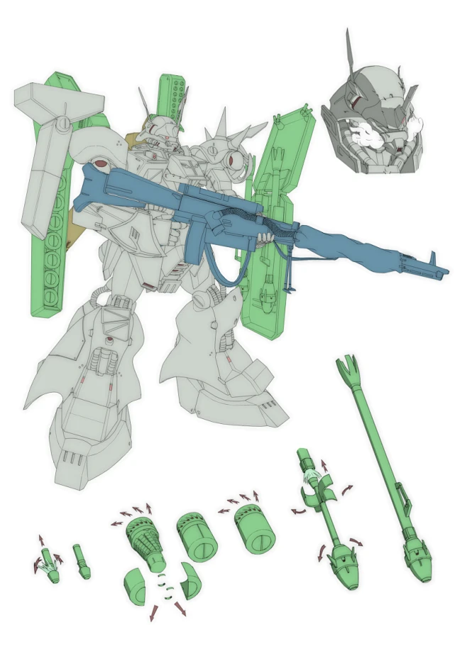 「【同人】【AMS-119/Z3C 扎古Ⅲ·多卡】」/「区易昇」の漫画 [pixiv]-花瓣网