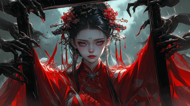 鬼新娘-hzj(4)图片_AI图片素材-花瓣网