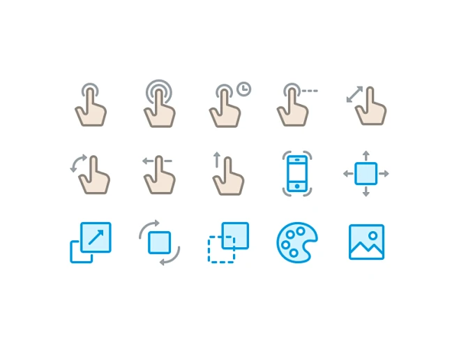 Gesture / Animation Icons-花瓣网