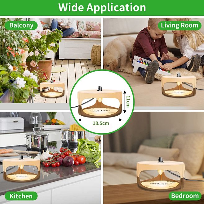 Amazon.com : Protecker Flea Trap,Sticky Dome Bed Bug Trap,Insects with ...