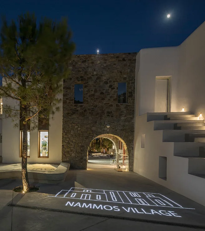 Our projects: Nammos Village, Mykonos - Greece | Linea Light Group ...