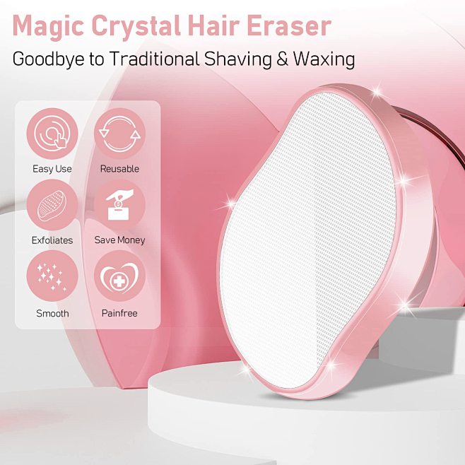 Amazon.com : hoyesch Crystal Hair Eraser for Women and Men, Reusable ...