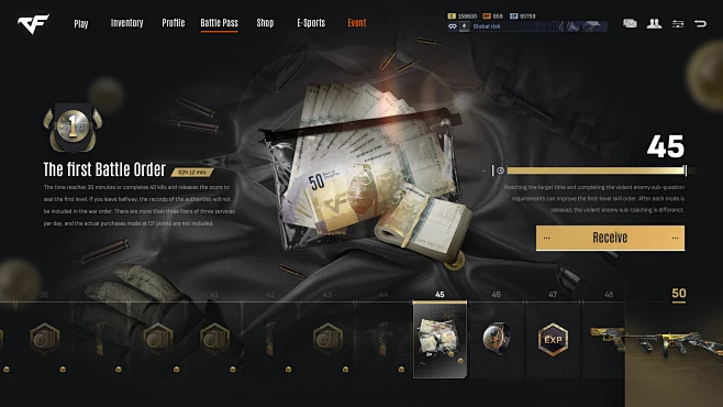 FPS game Game Art game ui Games Shooter UI/UX user interface video game-花瓣网