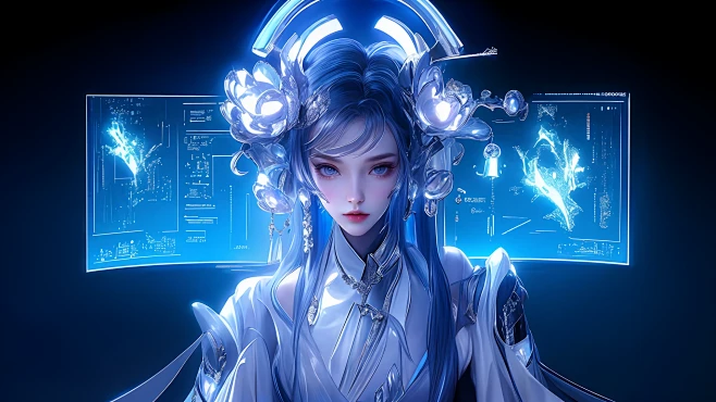 ZXM-赛博机甲女孩-hzj(9)-花瓣网