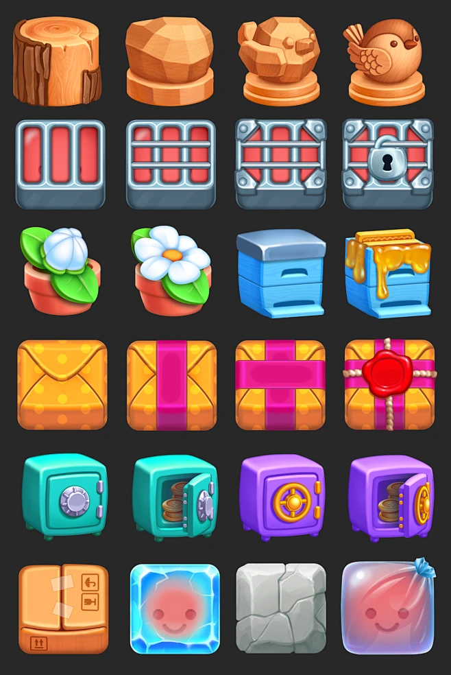 "Match & Thrive" game art :: Behance-花瓣网