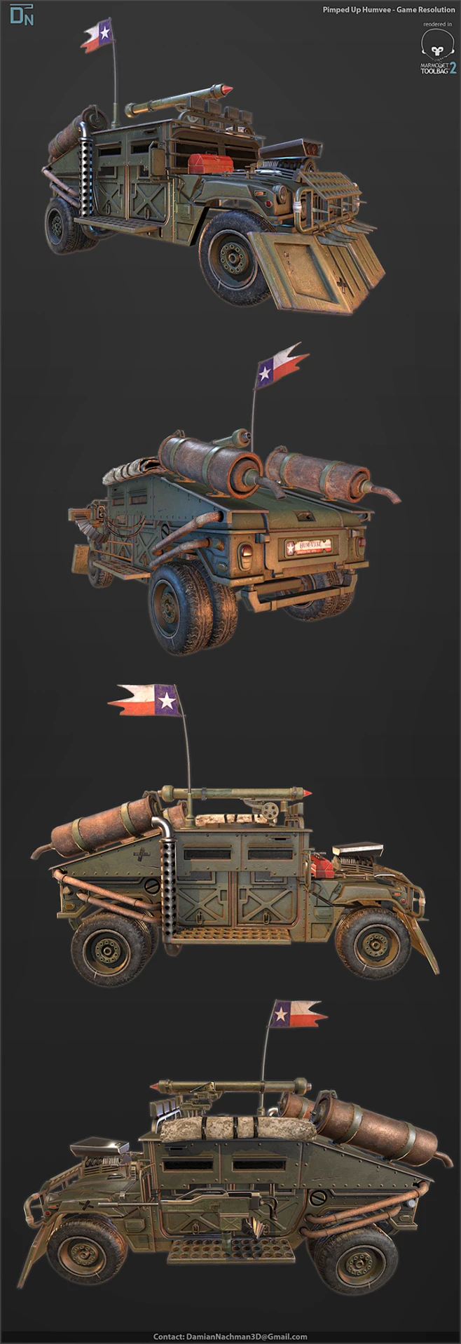 Post Apocalyptic Humvee - Polycount Forum-花瓣网