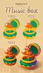 match 3 game mobile game art blocks vines jars clouds walnuts stones ...