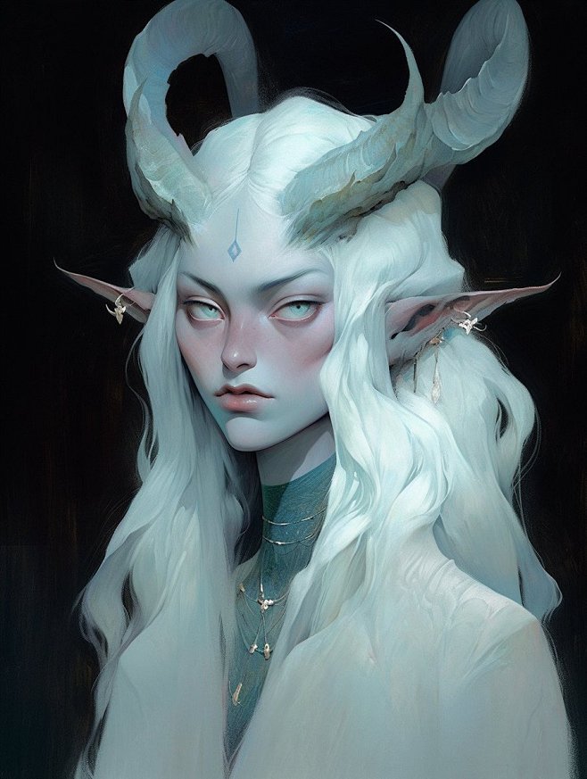 A demon and an elf, Not an elf but not a demon either