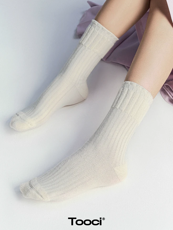 TOOCI小众设计感仙踪绿中筒长袜女简约纯色塑形堆堆袜ins风袜子潮-淘宝网-花瓣网