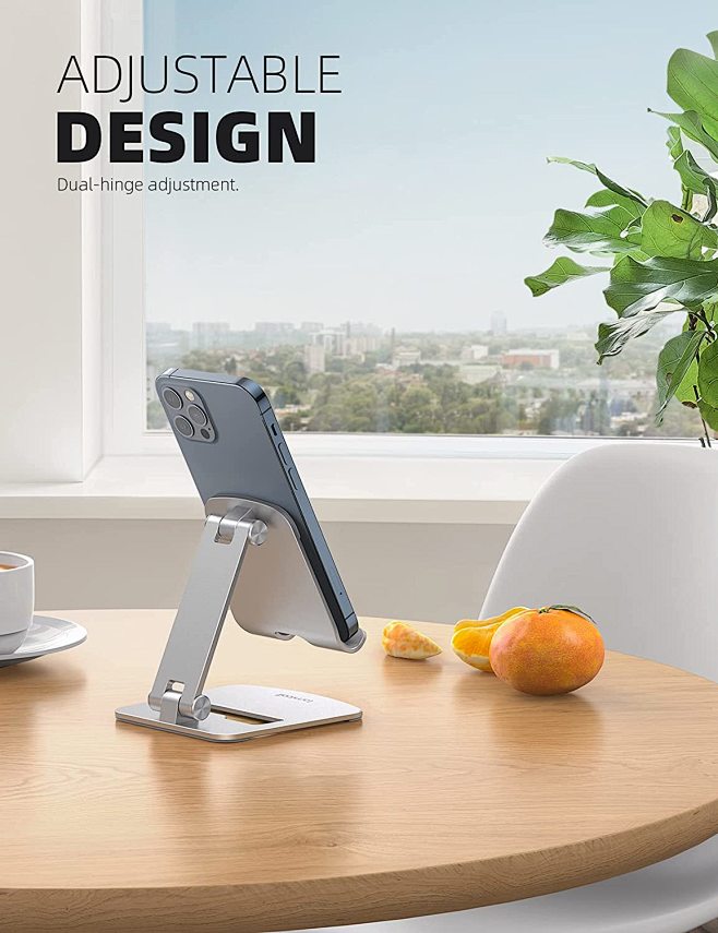 Amazon.com: [ ] Aluminum Stable Large Base Phone Stand Holder for Desk ...