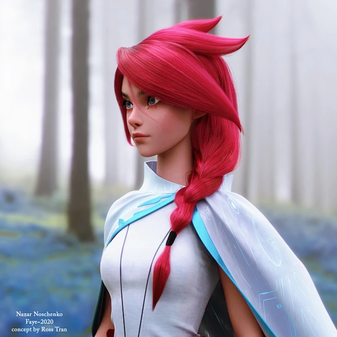 ArtStation - Faye 3D, Nazar Noschenko-花瓣网