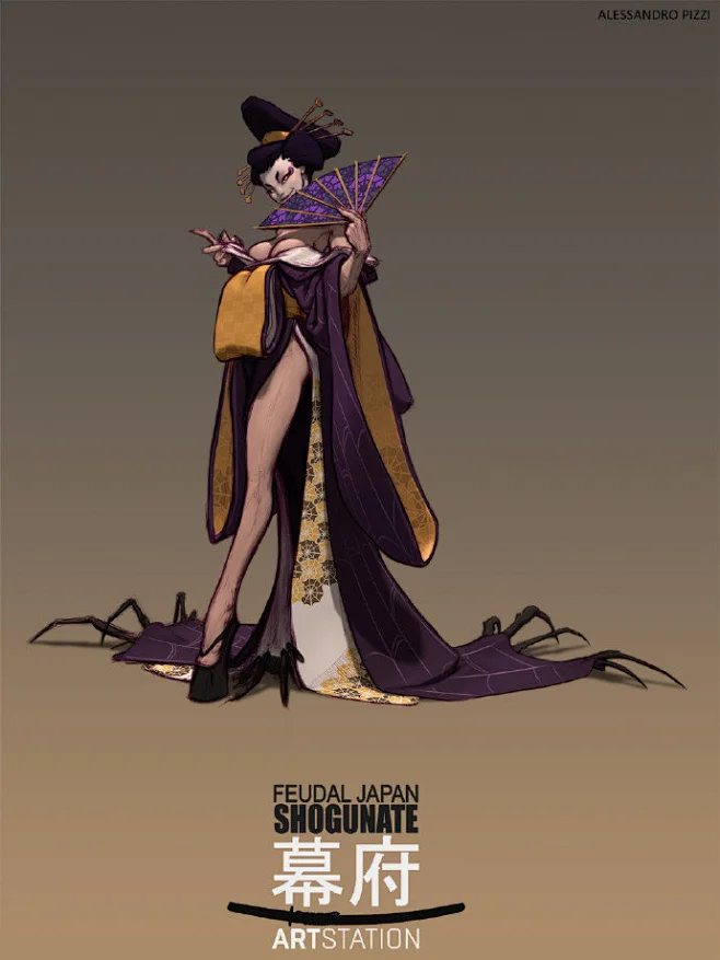 来自意大利的创作人Alessandro Pizzi#《封建日本：幕府时代》的挑战赛# -花瓣网