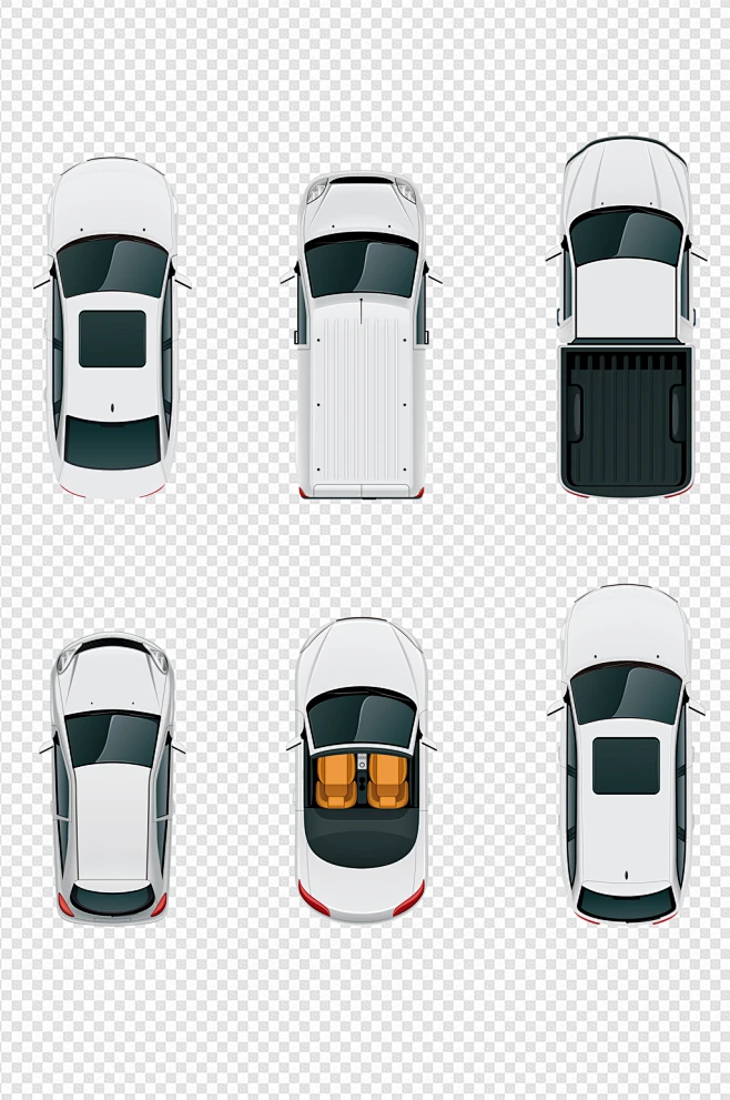 手绘卡通汽车车顶-花瓣网