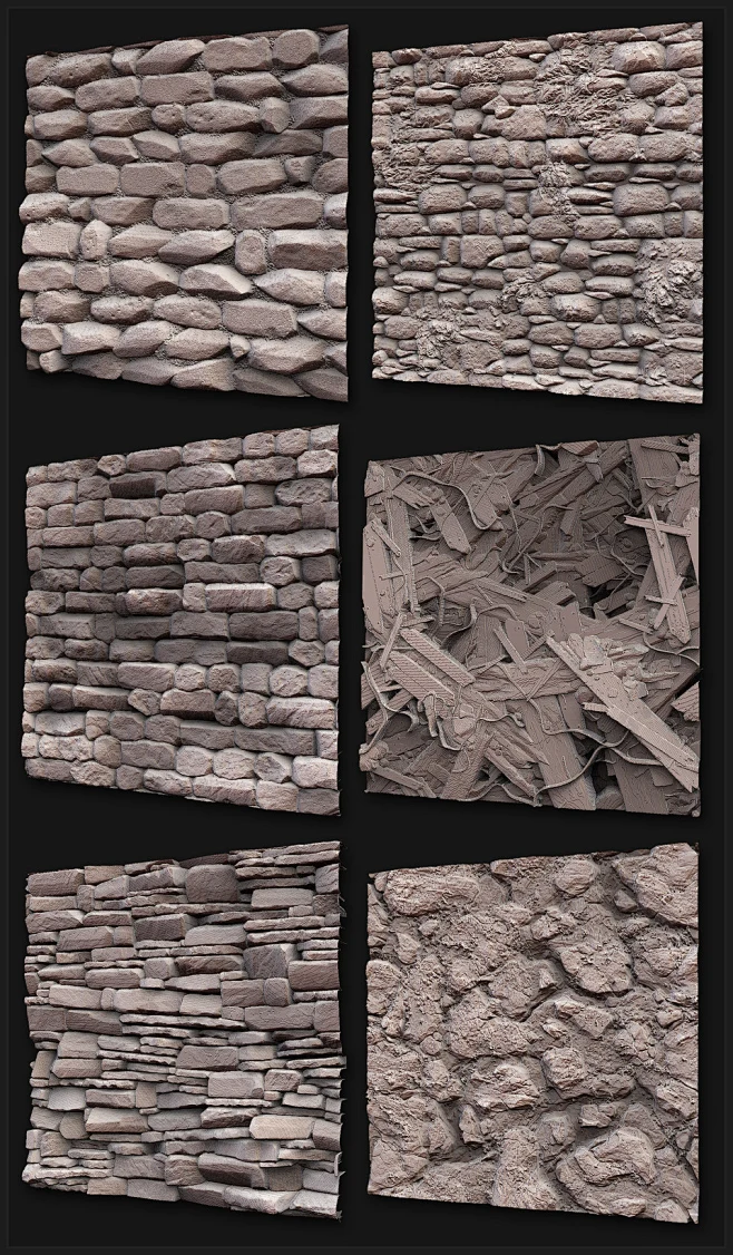 Zbrush and Mudbox Sculpts - Texture and Shader-花瓣网