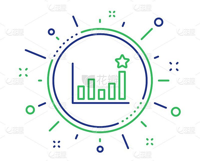 Efficacy line icon. Business chart sign. Vector