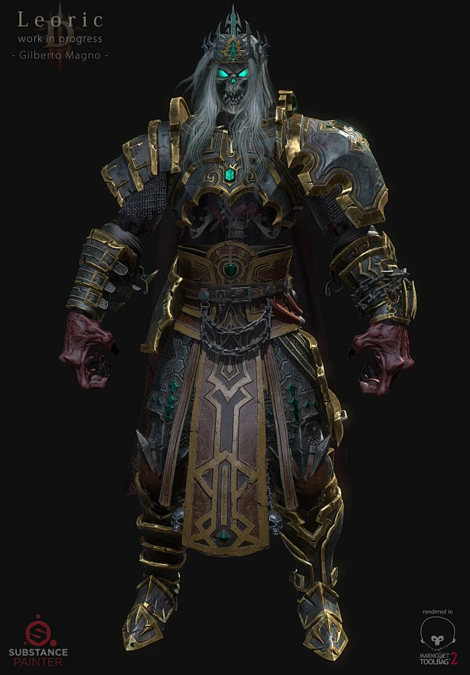 Leoric - wip2, Gilberto Magno : I'm making this character in my free ...