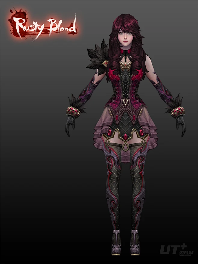 Rusty Blood (mobile game) Assassin costumes [3D], mina kim : Rusty ...