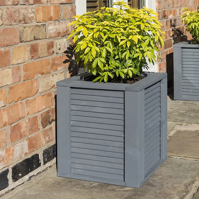 Outdoor Plant Container Box Wooden Planter Box Garden Planter - Buy ...