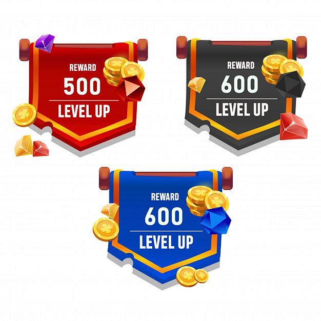 Vector level up winning reward game Premium Vector Freepik vector but