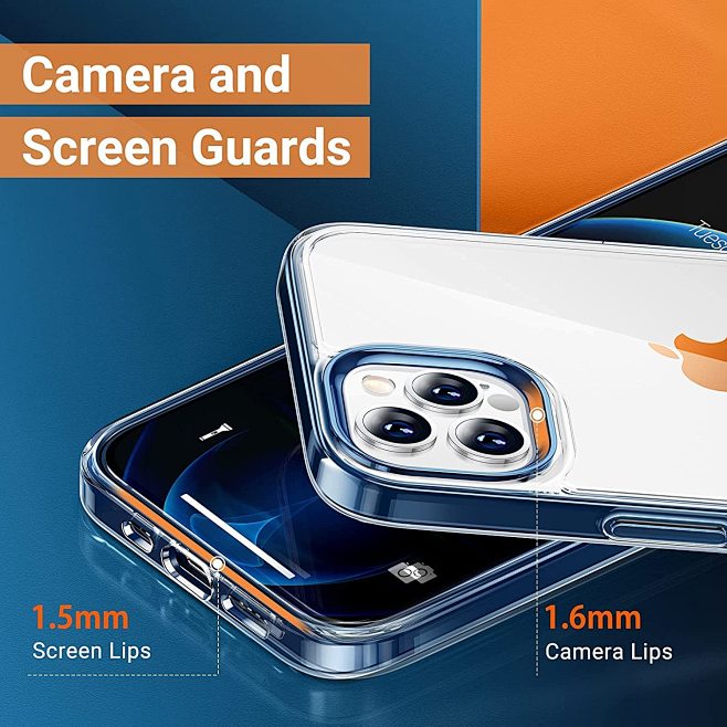 Amazon.com: TORRAS Compatible for iPhone 12 Pro Max Case 6.7 Inch, 8FT ...