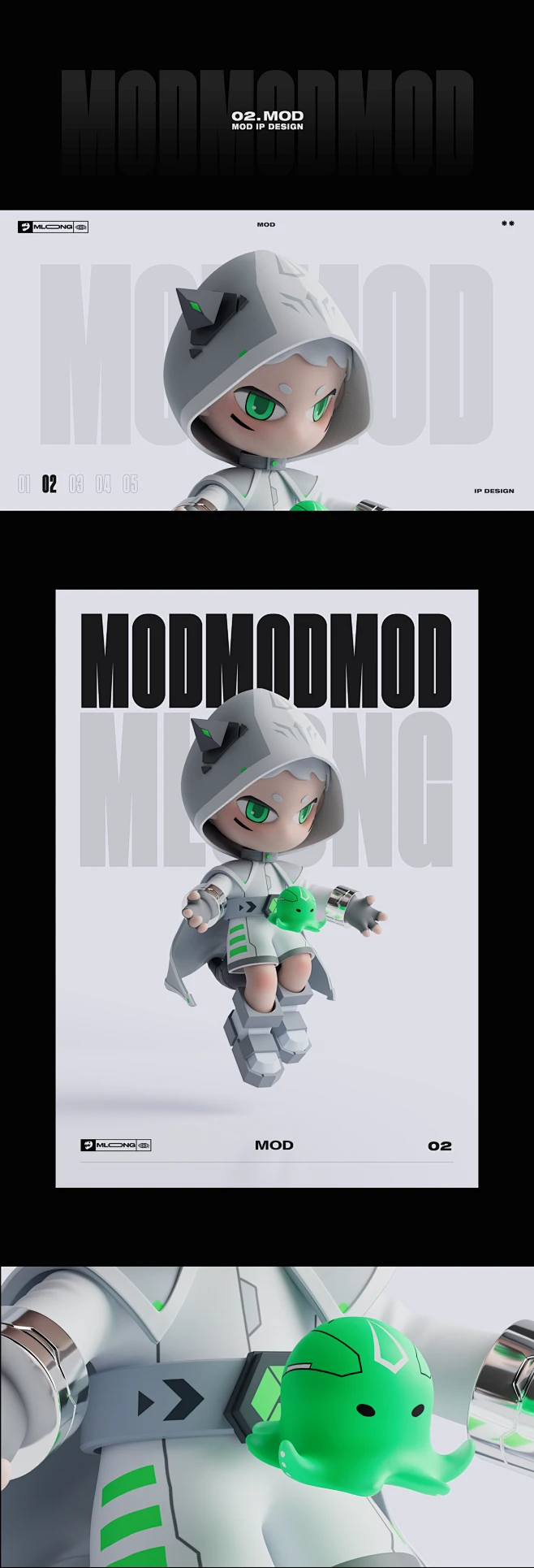 潮玩IP｜XLONG-小龙三维/C4D设计-花瓣网