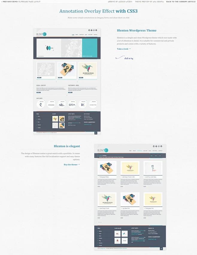 Annotation Overlay Effect with CSS3-花瓣网