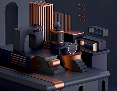 3D Illustration Collection-花瓣网