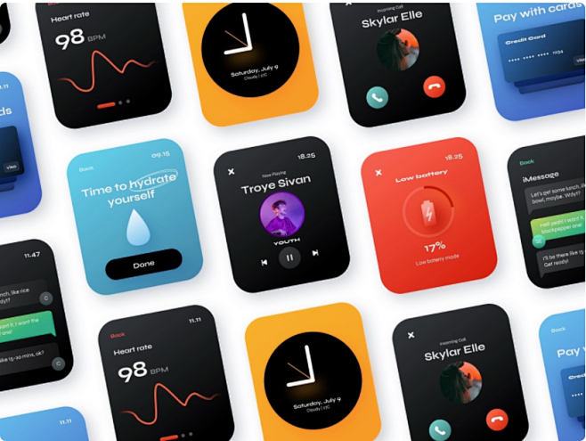 Apple Watch UI by clarissa on Dribbble