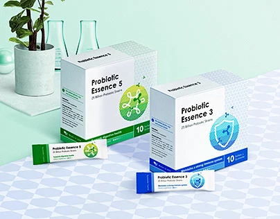 Probiotic Dietary Supplement Packaging | 包 装 设 计-花瓣网