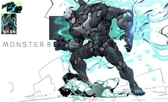 MONSTER 8图片_机甲图片素材-花瓣网