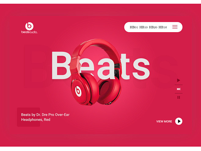 Beats banner uiux design