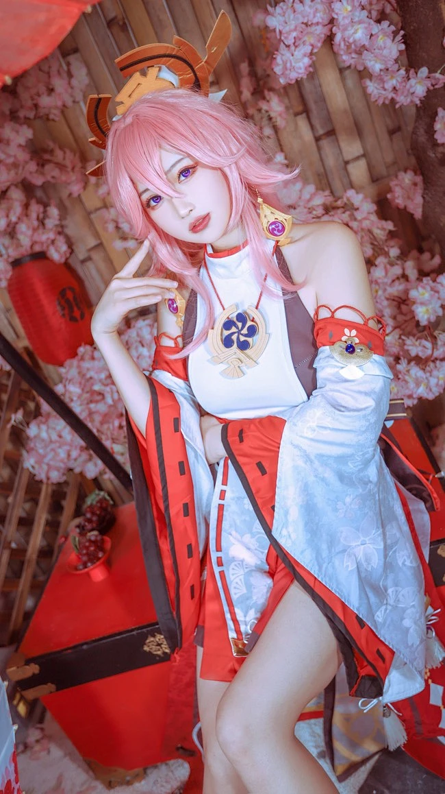 原神 八重神子cos⛩我可是兼具智慧与美貌的… - 半次元 - ACG爱好者社区-花瓣网