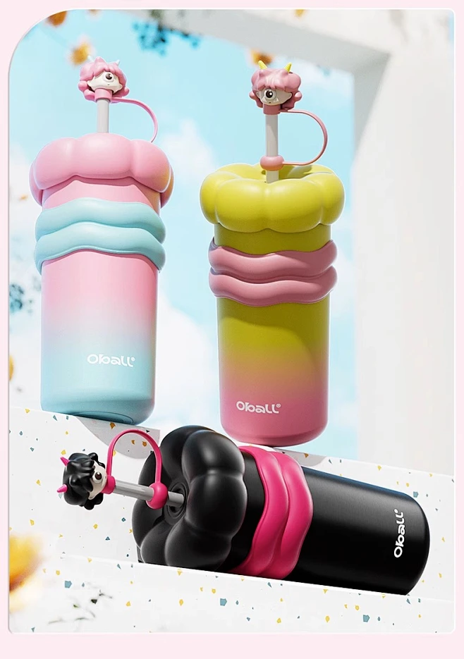 oball云朵杯保温杯女生2023新款高颜值316咖啡杯女随行吸管水杯子-tmall.com天猫-花瓣网