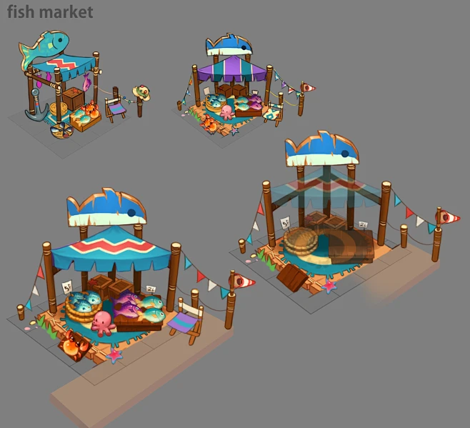 market building props-花瓣网