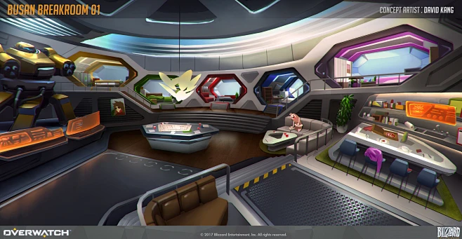 Busan Overwatch Map Concept Art-花瓣网