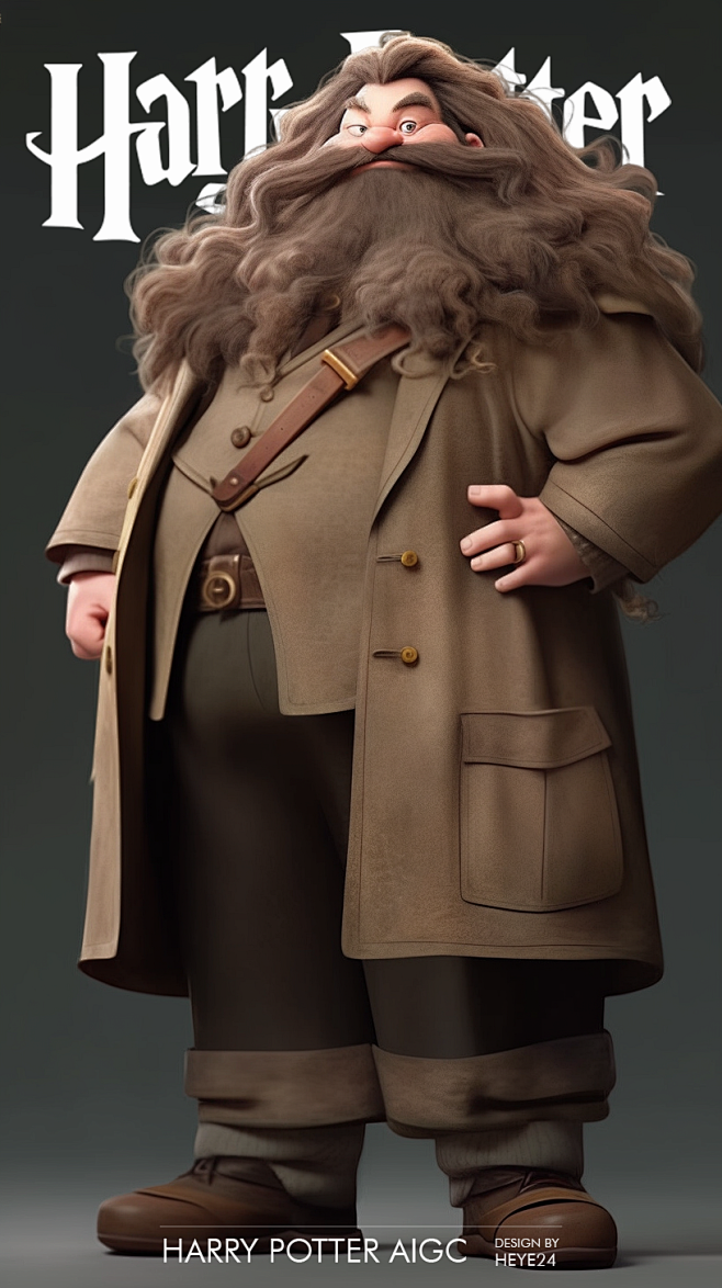 pumkin2333_Full_body_cartoon_character_3d_Hagrid_a_giant_with_c ...