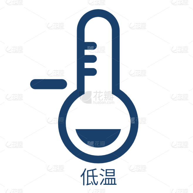 ICON-矢量天气图标-低温