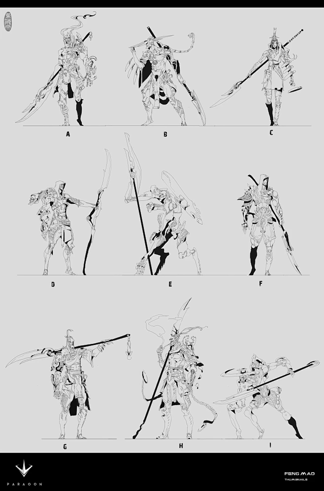 Feng Mao's thumbnail designs, Herman Ng : this is Paragon character ...