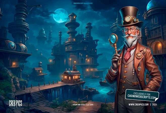 STEAMPUNK Steam Game Art mobile game casino slot slot game game design ...