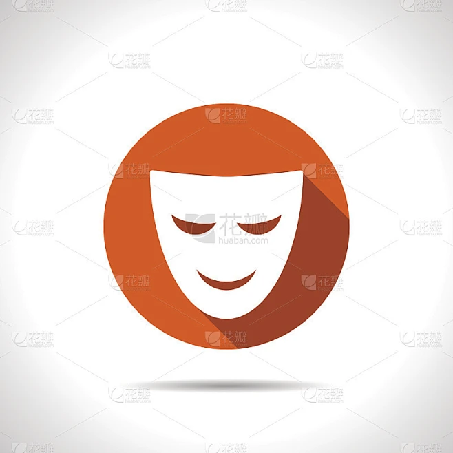 戏剧面具图标素材-花瓣网