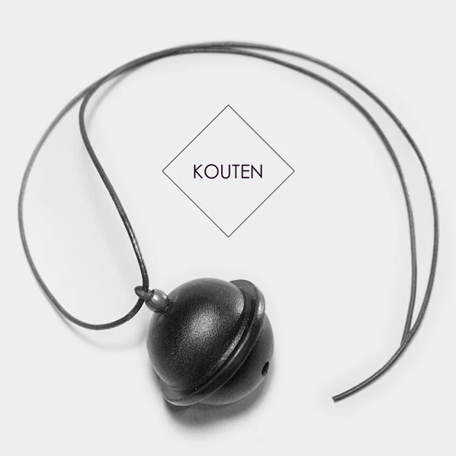KOUTEN纯手工设计/手染皂黑色植鞣牛皮铃铛-花瓣网