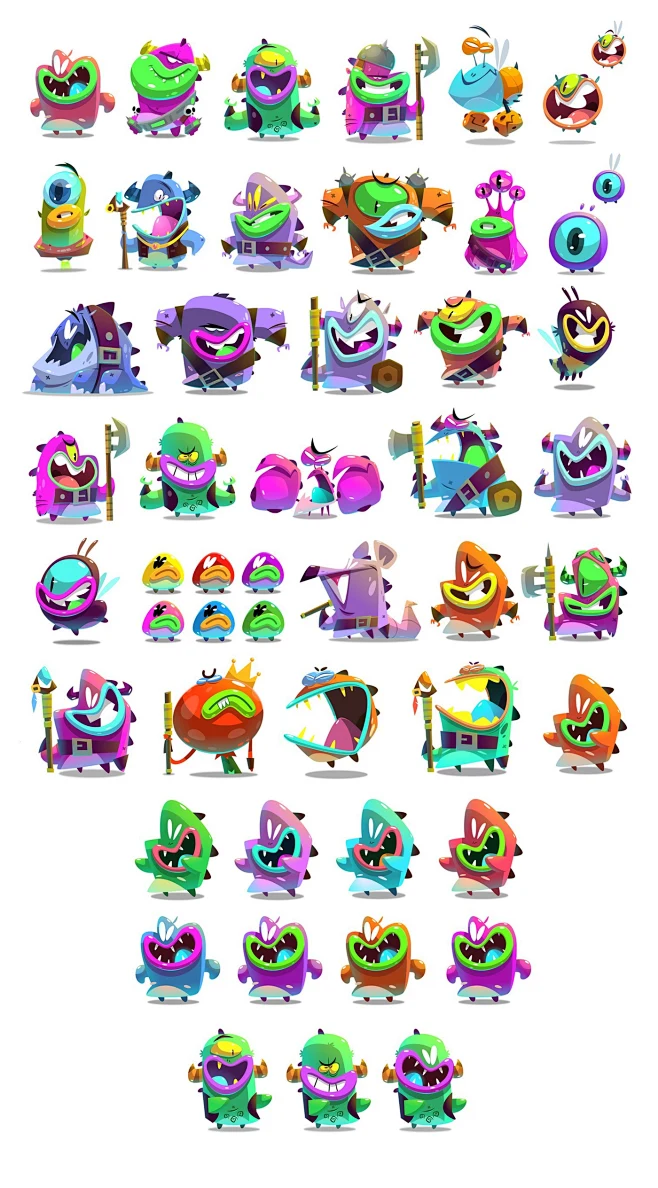 Game Monsters on Behance-花瓣网