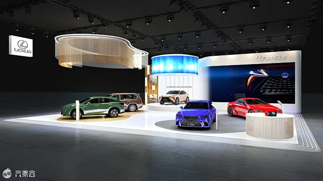雷克萨斯展越南车展2019|展台设计-元素谷(OSOGOO)-花瓣网