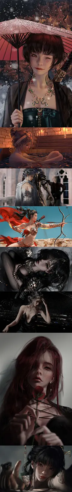 个人风格之wlop【风格参考】图片大全-个人风格之wlop【风格参考】高清好看的图片--花瓣阿虞的草稿箱的画板