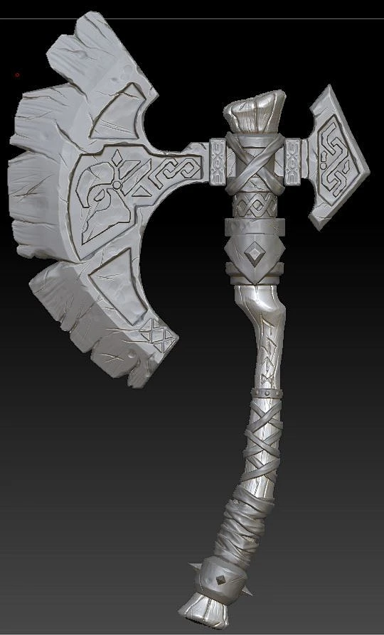 cesar-manrique-new-axe-design-highpoly-花瓣网