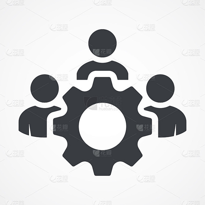 管理图标。团队合作管理图标。业务团队。公司领导,主管。伙伴关系图标。组织的劳动力。设施