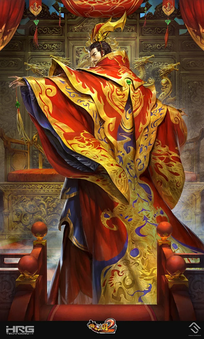 中国风男性卡牌插画中国风写实角色原画来自cgbook.cn (63)-花瓣网