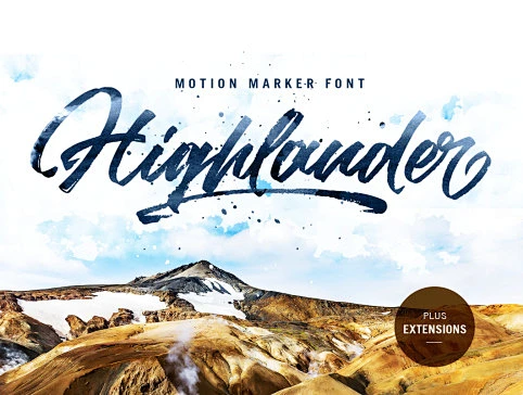 Products : Highlander comes with a full set of upper and lower case ...