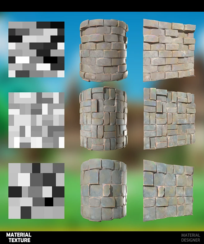 Stylized Brick-花瓣网