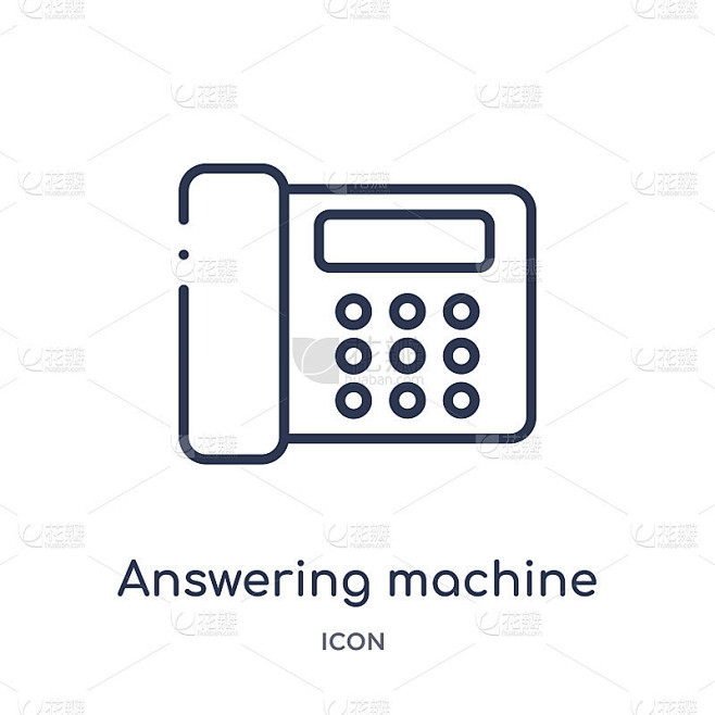 Linear answering machine icon from Electronic devi